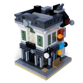 Lego mini modular Brick Bank – Build video | Hiperbock